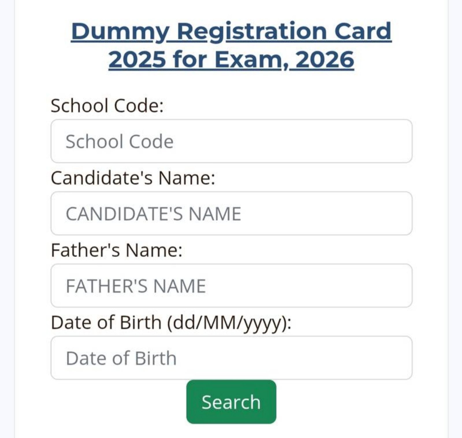 BSEB 10th Dummy Registration Card 2026 Release: बिहार बोर्ड कक्षा 10वीं ...